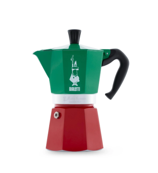 Bialetti Moka Pot MOKINA TRICOLORE – 1 cup