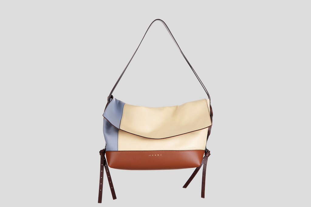 MARNI TORBA SBMP0282U0/PL26 POD BAGUETTE TRICOLOR ZP188 SMOKE BLUE/PEARL/MOCA