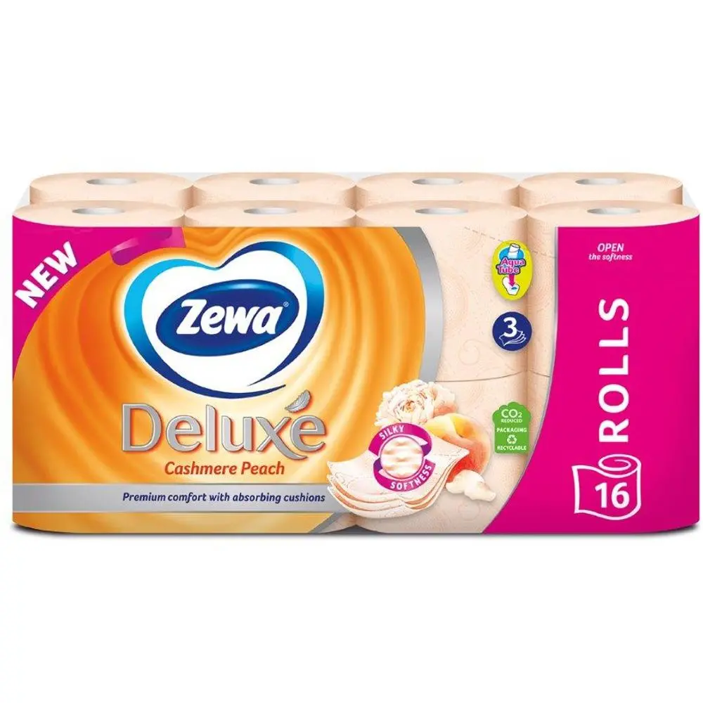 Zewa Toalet papir Deluxe Cashmere, Breskva, 16/1