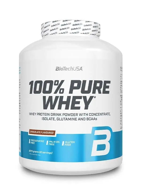 BioTechUSA Whey Protein 100% Pure, Čokolada, 2270g