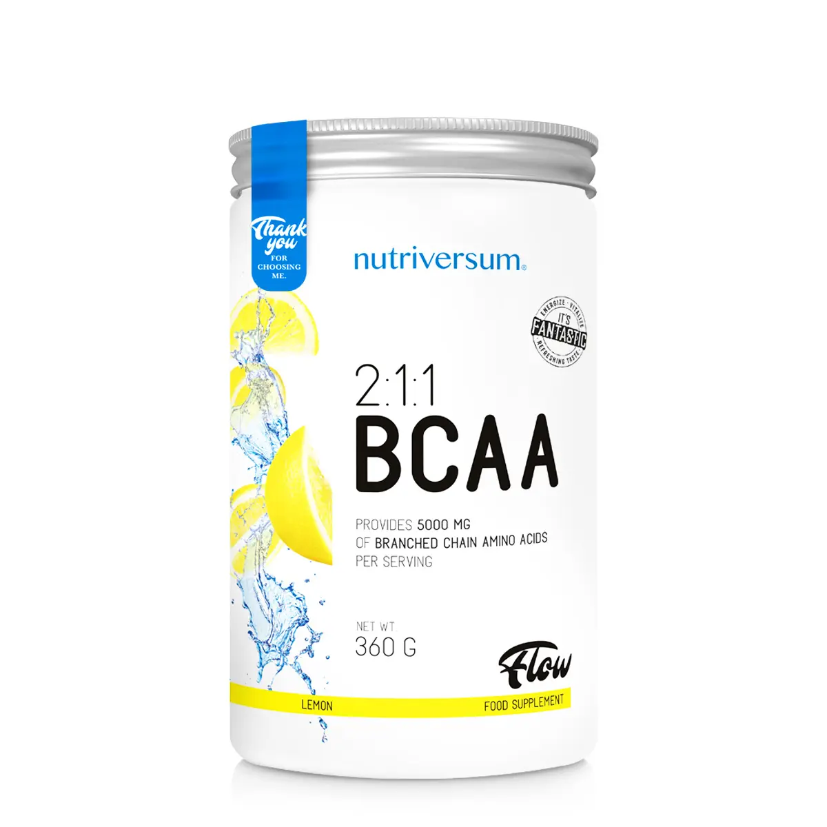 Nutriversum BCAA 2:1:1, Limun, 360g