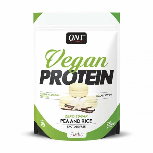 Qnt Vegan Protein, Vanila, 500g