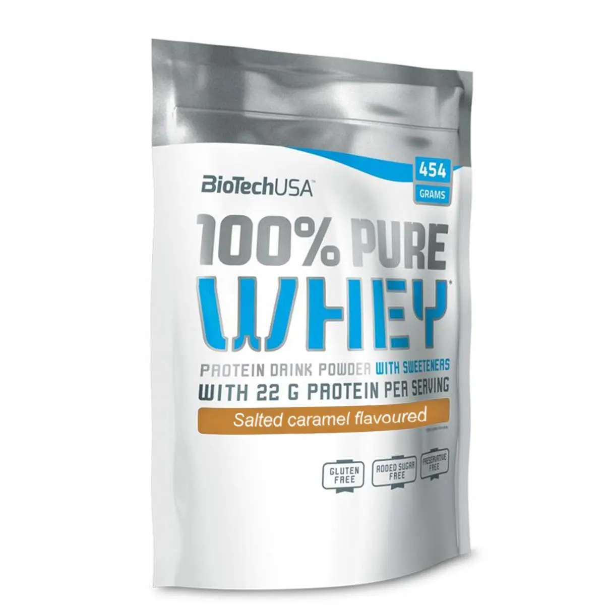BioTechUSA Whey Protein 100% Pure, Slana karamela, 454g