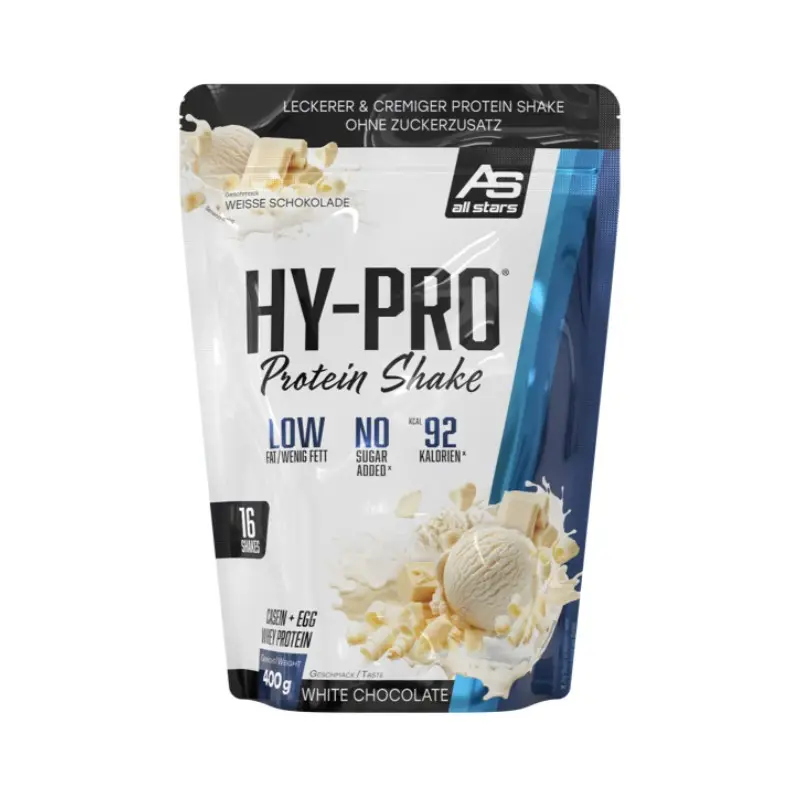 ALL STARS Hy-Pro Protein shake, Bela čokolada, 400g