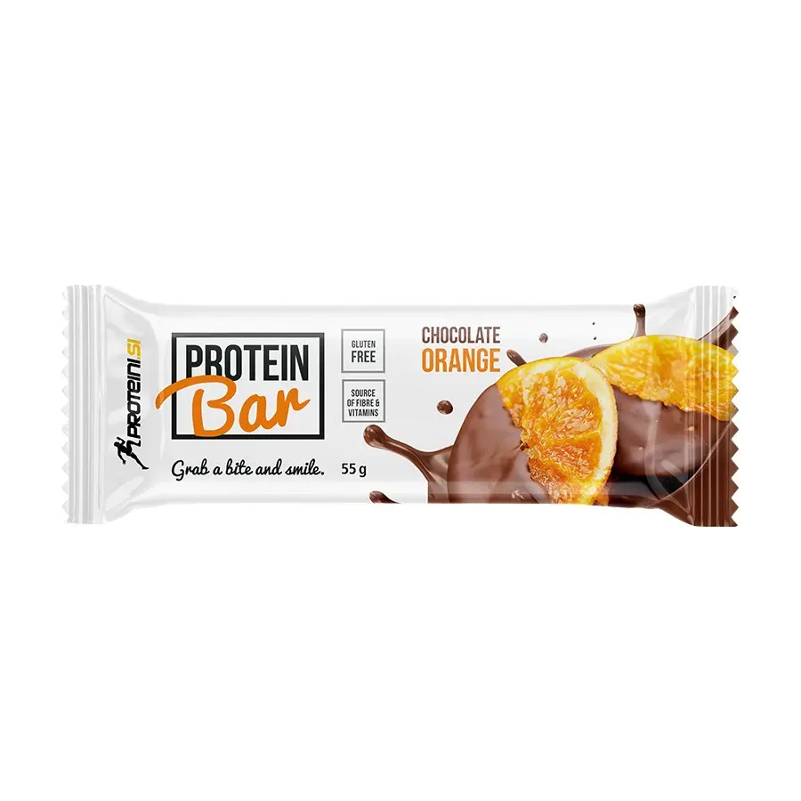 Proteini.si Proteinska čokoladica, Pomorandža, 55g