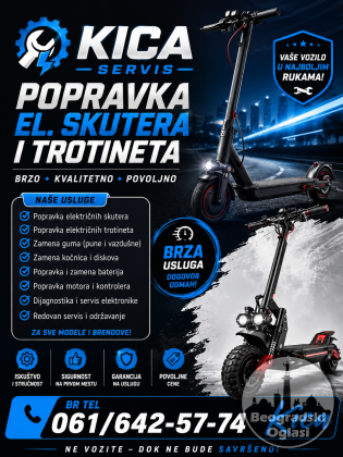 Popravka skutera i Tomos