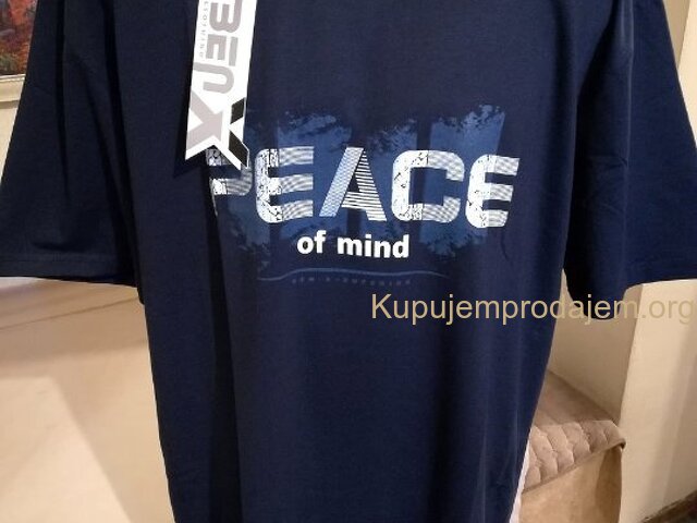 Kvalitetna muska pamucna majica Benx u velikom broju 5XL Teget