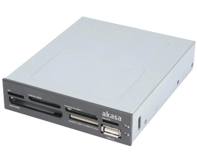Citac kartica 3.5" Akasa AK-ICR-07 Internal 6-Port Card Reader - black