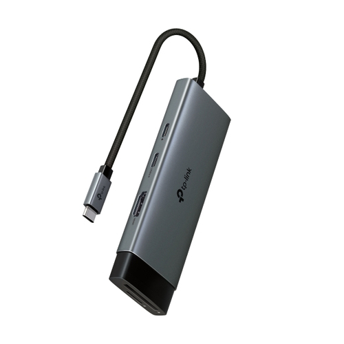 Hub TP-LINK USB Type-C 7-Port Hub/1USB-C /1 HDMI 4K 60Hz Port,1 × USB-C PD 100W Port,1 × SD