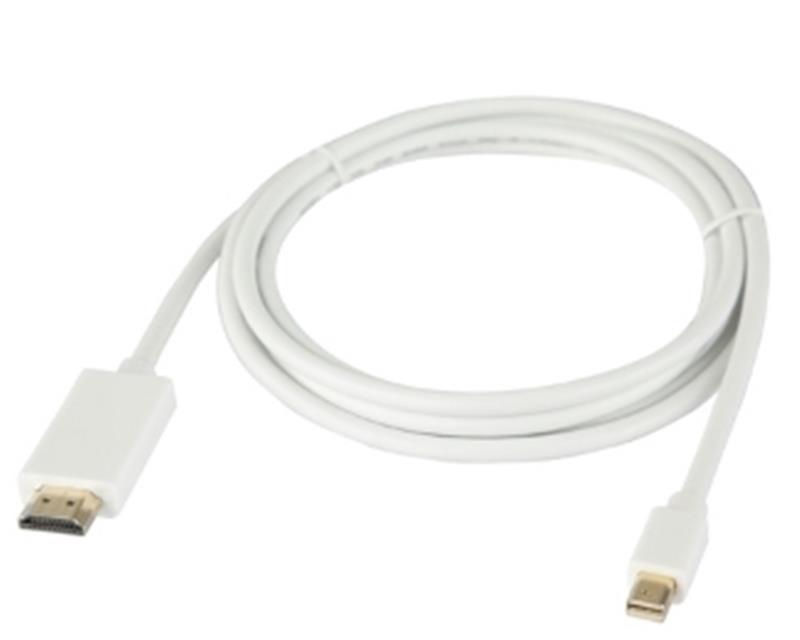 Mini DisplayPort (M) - HDMI (M) (aktiv mod) 1.8m beli