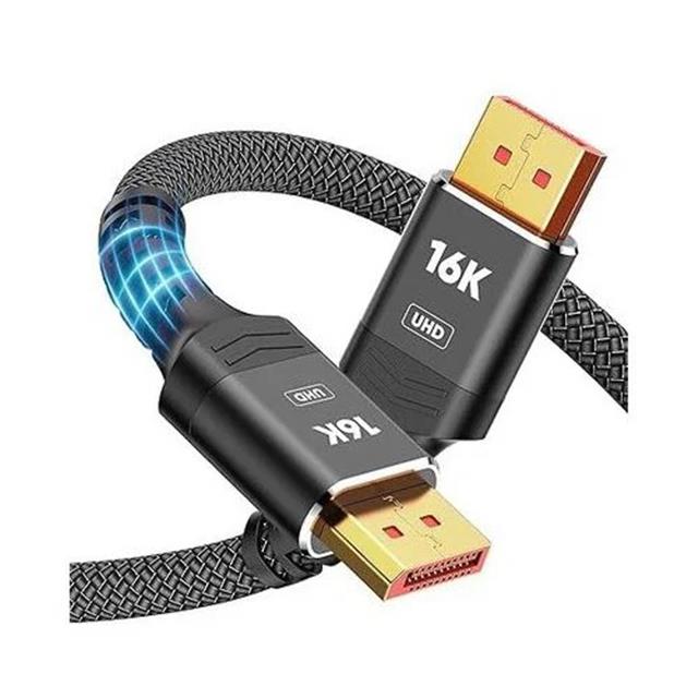 E-GREEN Kabl DisplayPort 2.1 M/M 16K/80Hz 2m, crni