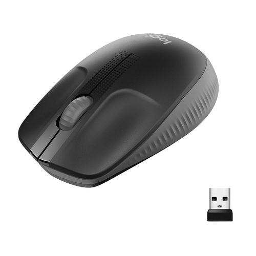 LOGITECH M190 Full-Size Wireless crni miš