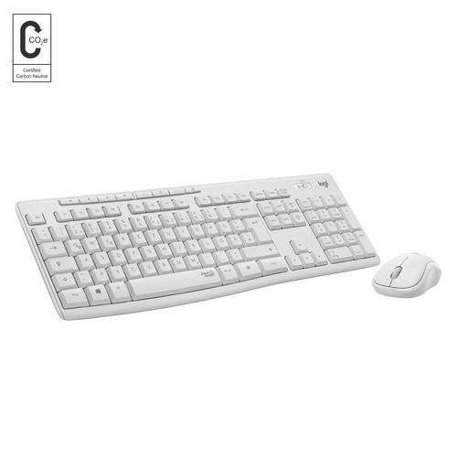 MK295 Silent Wireless Combo US tastatura + miš bela