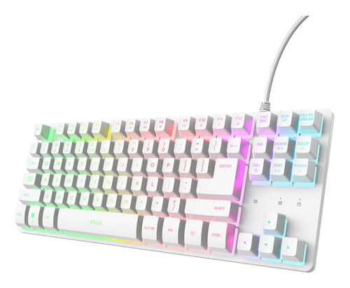 Tastatura TRUST GXT833 THADO žicna/RGB/TKL/gaming/bela