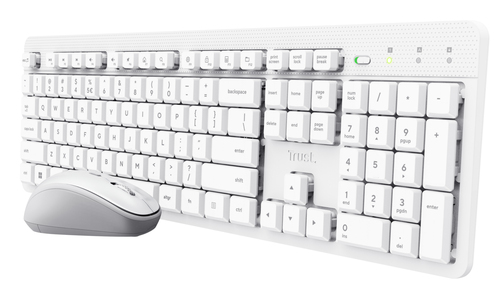 Tastatura+miš TRUST ODY II bežicna /US/bela