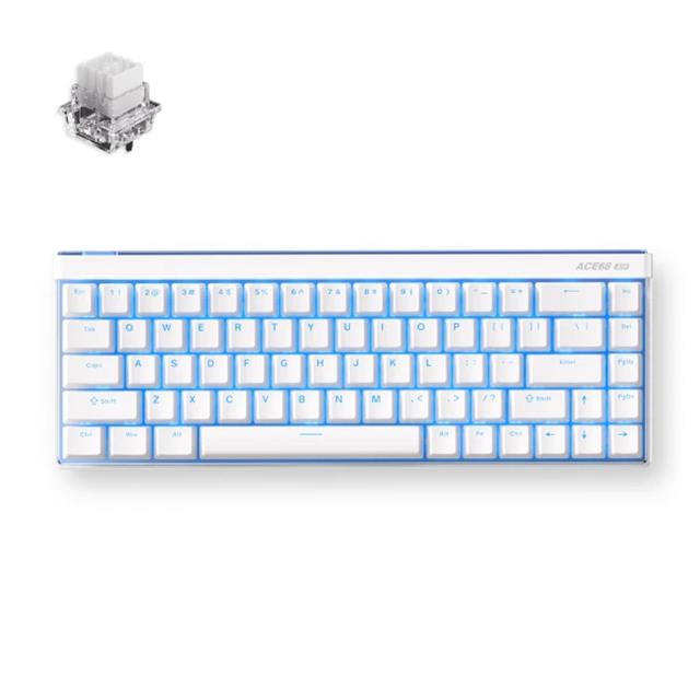Gaming tastatura MCHOSE Ace 68 Air Ultra Esports Magnetic Switch snow white