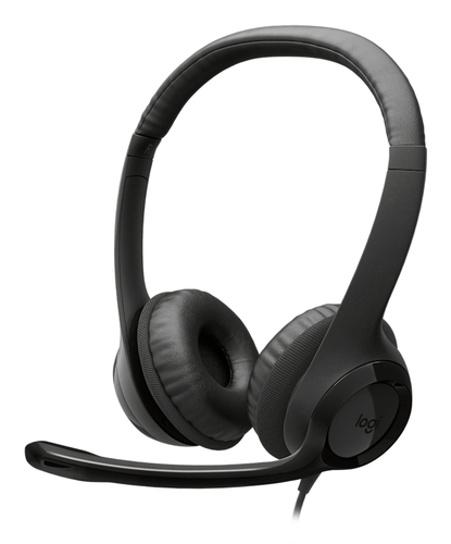 H390 Stereo USB-C slušalice sa mikrofonom crne