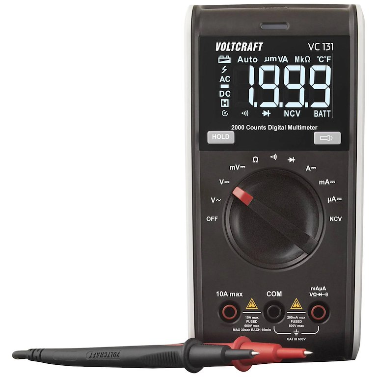 Digitalni multimetar VOLTCRAFT VC131 CAT III 600 V