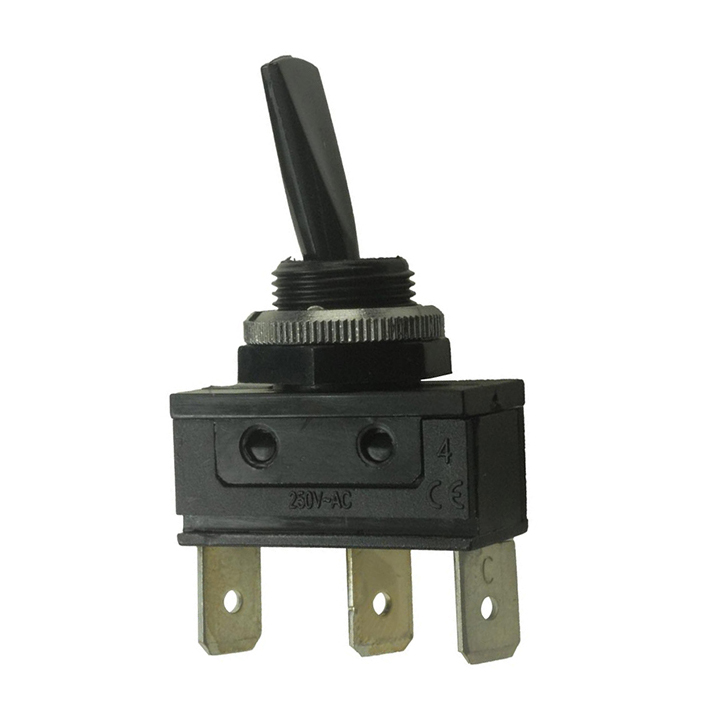 Prekidač kipp 16A/250V 1-pol 3-polo?aja, fi=12.7mm