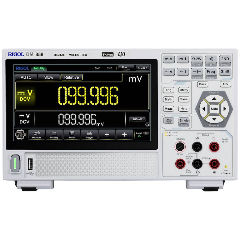 Rigol DM858 stoni digitalni multimetar, True RMS, 5½ cifara (500000), 4-žično merenje otpora, 1000V