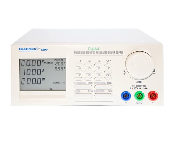 Laboratorijsko napajanje PeakTech 1890 0-20V 0-10A
