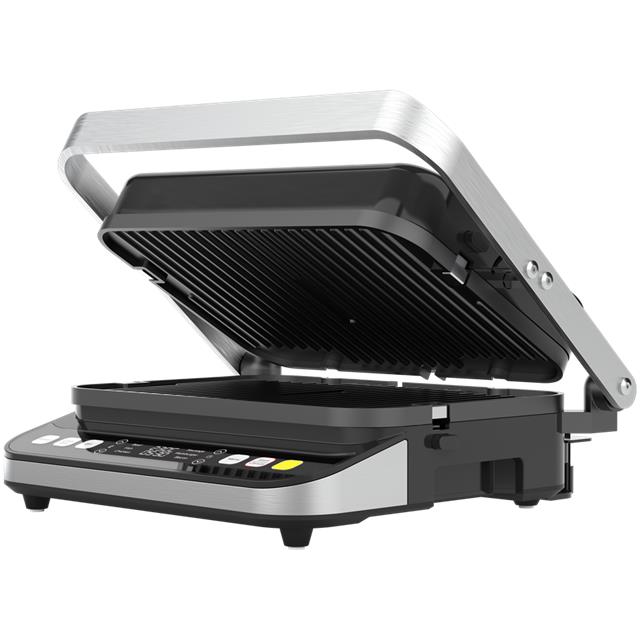 AENO ''Electric Grill EG5: 2000W, 2 heating modes - Lower Grill, Both Grills, 6 preset programs, Defrost, Max opening angle -180°, Temperature regulation, Timer, Removable double-sided plates, Pla...