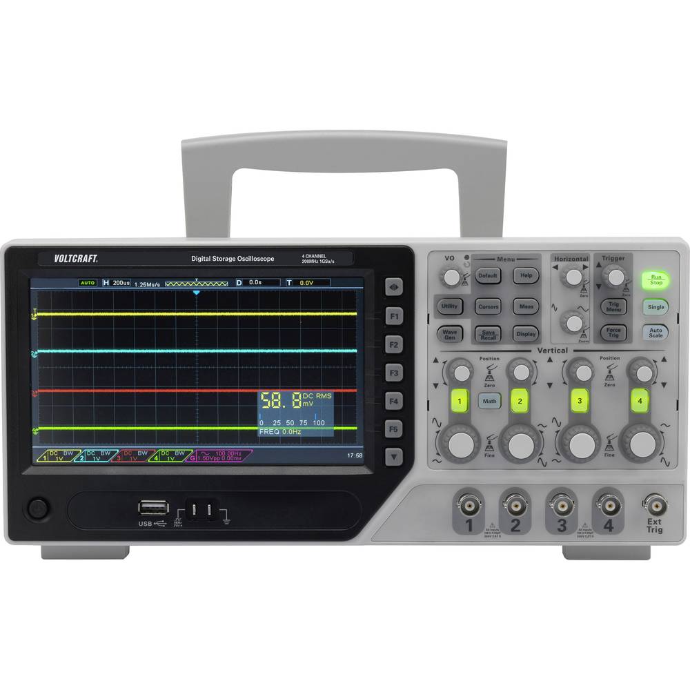 Digitalni osciloskop VOLTCRAFT DSO-1204E 4x200MHz
