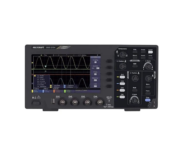 Digitalni osciloskop VOLTCRAFT DSO-2104 4x100MHz