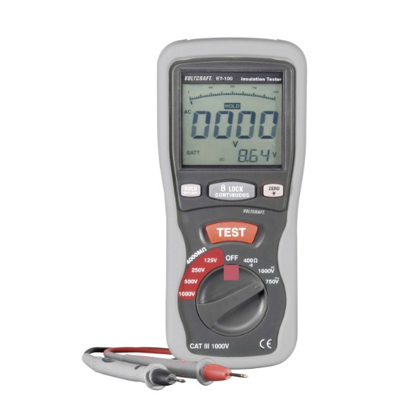 Tester izolacije VOLTCRAFT ET-100