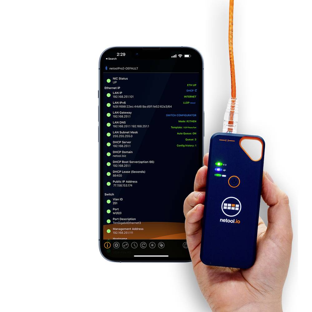 Tester kablova Netool IO Pro2 NE1D Networks