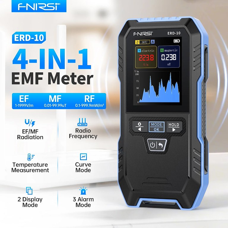 Tester zrаčenje magnetnog polja FNIRSI ERD-10 EF MF RF