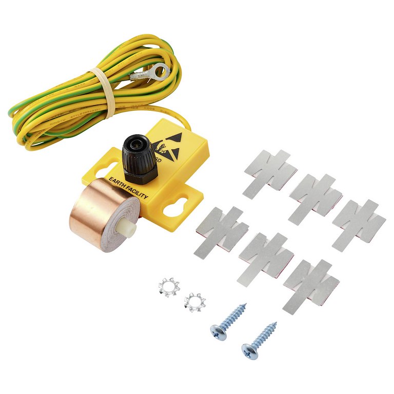 TRU Components TC-14376412 ESD priključak sa prstenastim terminalom, otpornik 1MΩ, kabl 3m, bakarna