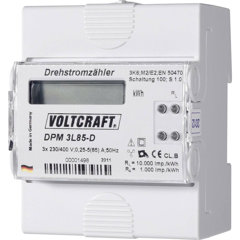 Električno brojilo VOLTCRAFT DPM 3L85-D