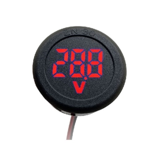 LED voltmetar okrugli 34mm DC 5-100V