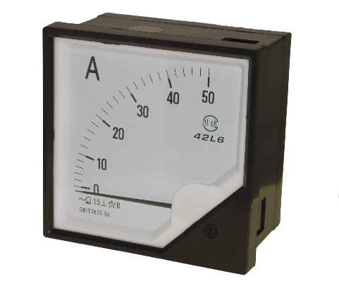 Ampermetar analogni 120x120mm 50A AC 42L6