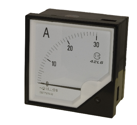 Ampermetar analogni 120x120mm 30A AC 42L6