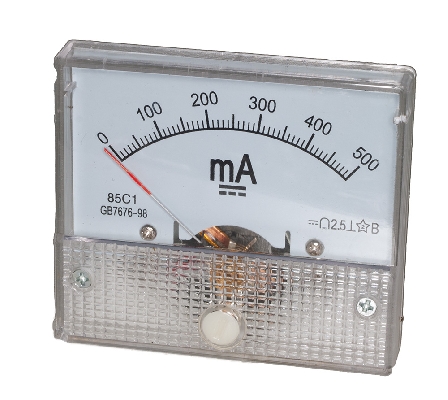 Ampermetar analogni 64x56x52mm 50mA DC HUA85C1