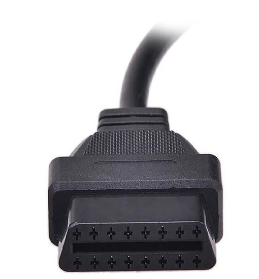OBD II ženski konektor za kabal 16 pinova 0.2m