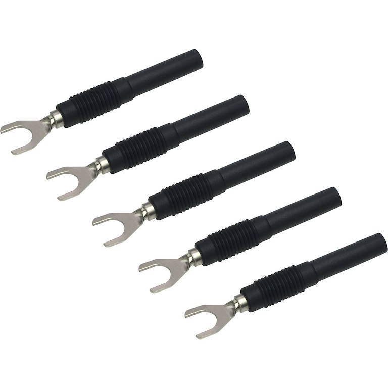 VOLTCRAFT MSK-100 set adaptera papučica viljuškasta – banana 4mm