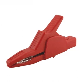 SKS Hirschmann krokodil konektor AK2B 2540 za bananu 4mm crveni