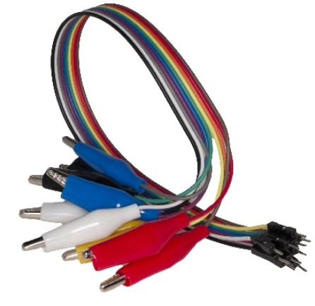 Kabl Dupont muški konektor na krokodilku 30cm