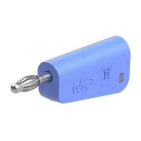Banana konektor 4mm Staubli LQ-4N-30 plava