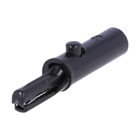 Krokodil konektor 4040 za bananu 4mm crni