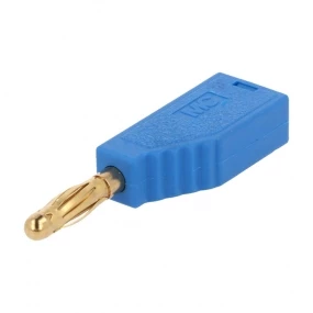 Banana konektor 4mm Staubli SLS410N plava