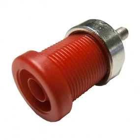 Buksna konektor 4mm velika crvena