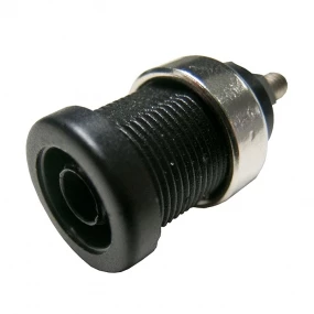 Buksna konektor 4mm velika crna