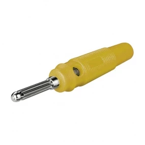Banana konektor 4mm SR žuta