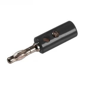 Banana konektor 4mm crna