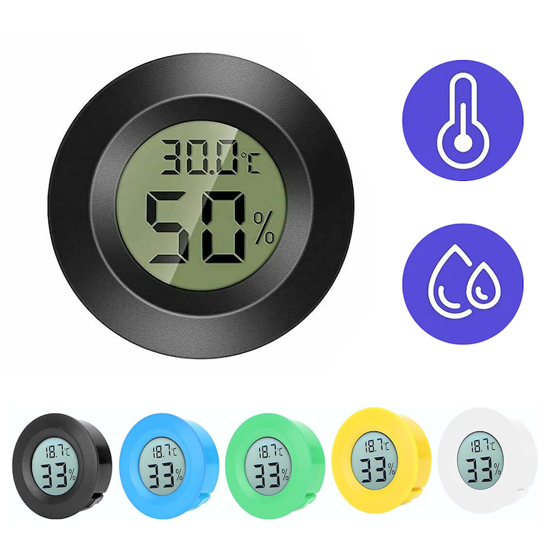Termometar i higrometar mini digitalni