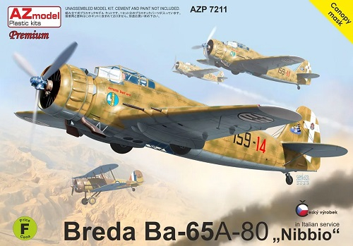 NEW! AZ-Model P72011 Breda Ba-65 A-80 Nibbio - In Italian Service (Premium Edition)